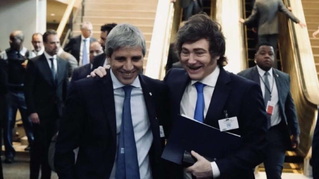 Milei le agradeció el apoyo a Trump y felicitó a Caputo, por la ayuda ...